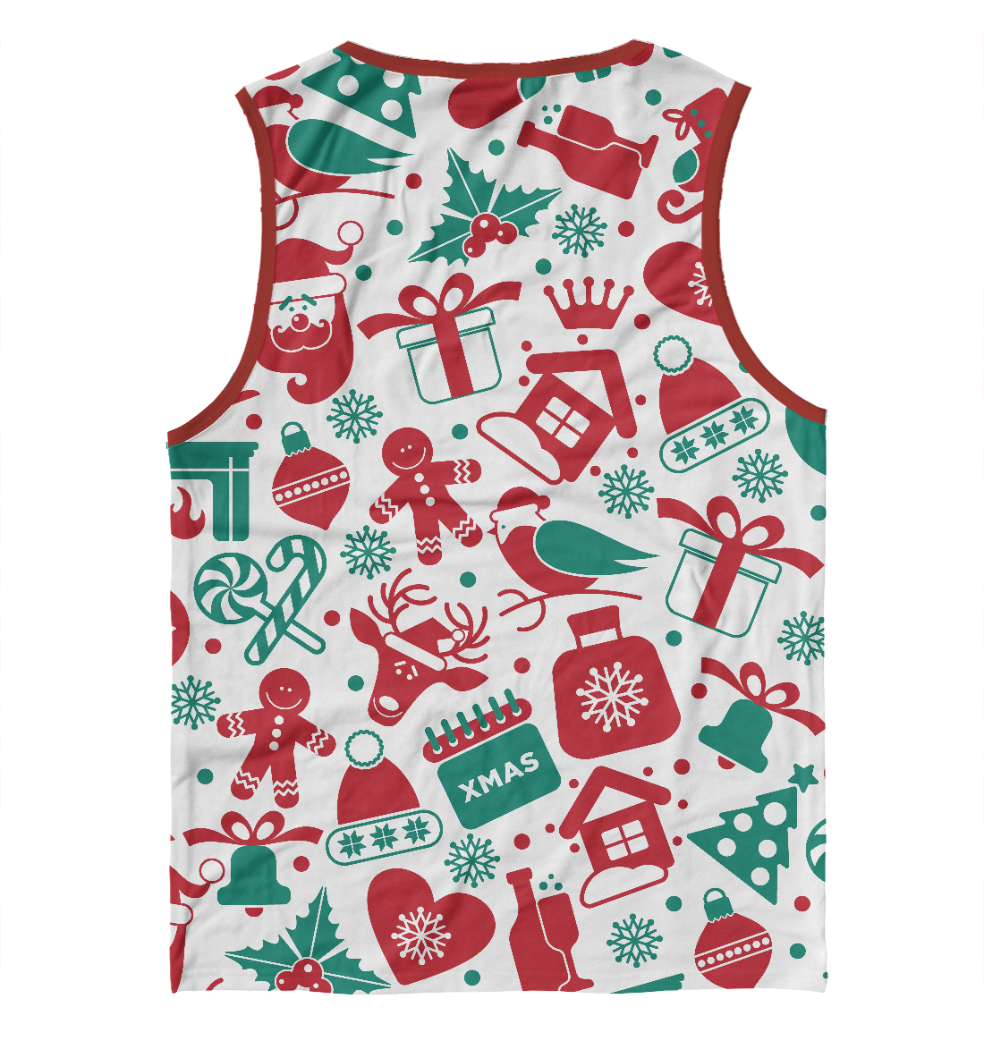 Детская майка для мальчика Новогодние символы (Новогодняя символика) за ...