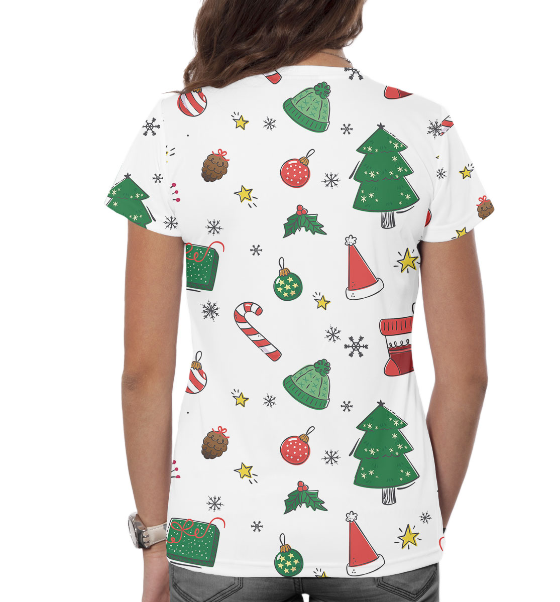 Женская футболка Новый год (коллекции Новогодняя символика) за 1999 ...