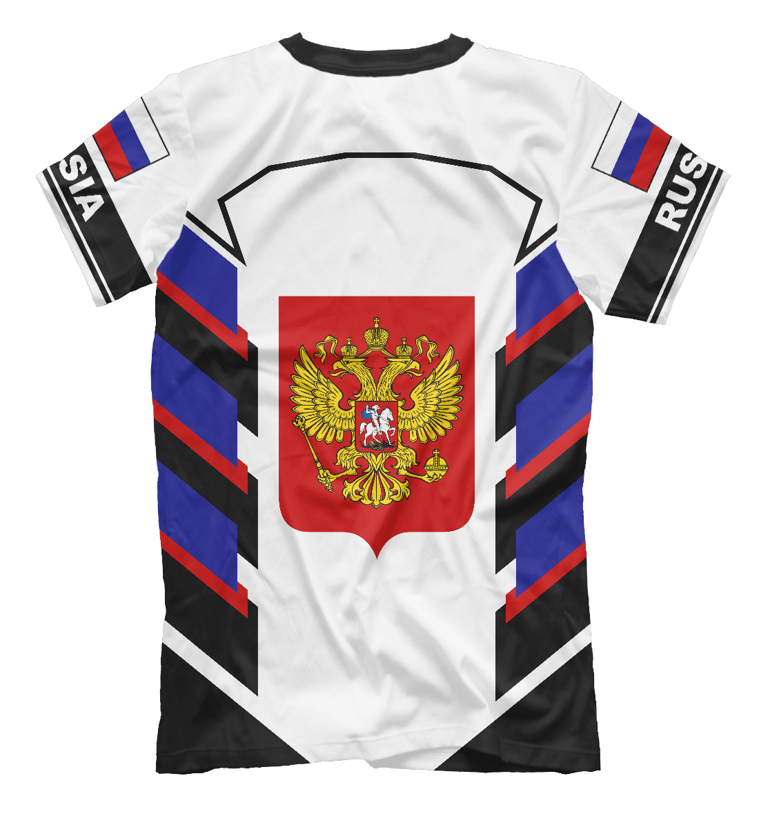 Мужская футболка Флаг России на рукавах (коллекции Символика РФ) за ...